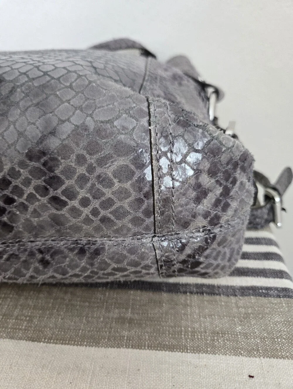 Michael Kors | Bags | Michael Kors Tristan Snake Embossed Leather ...